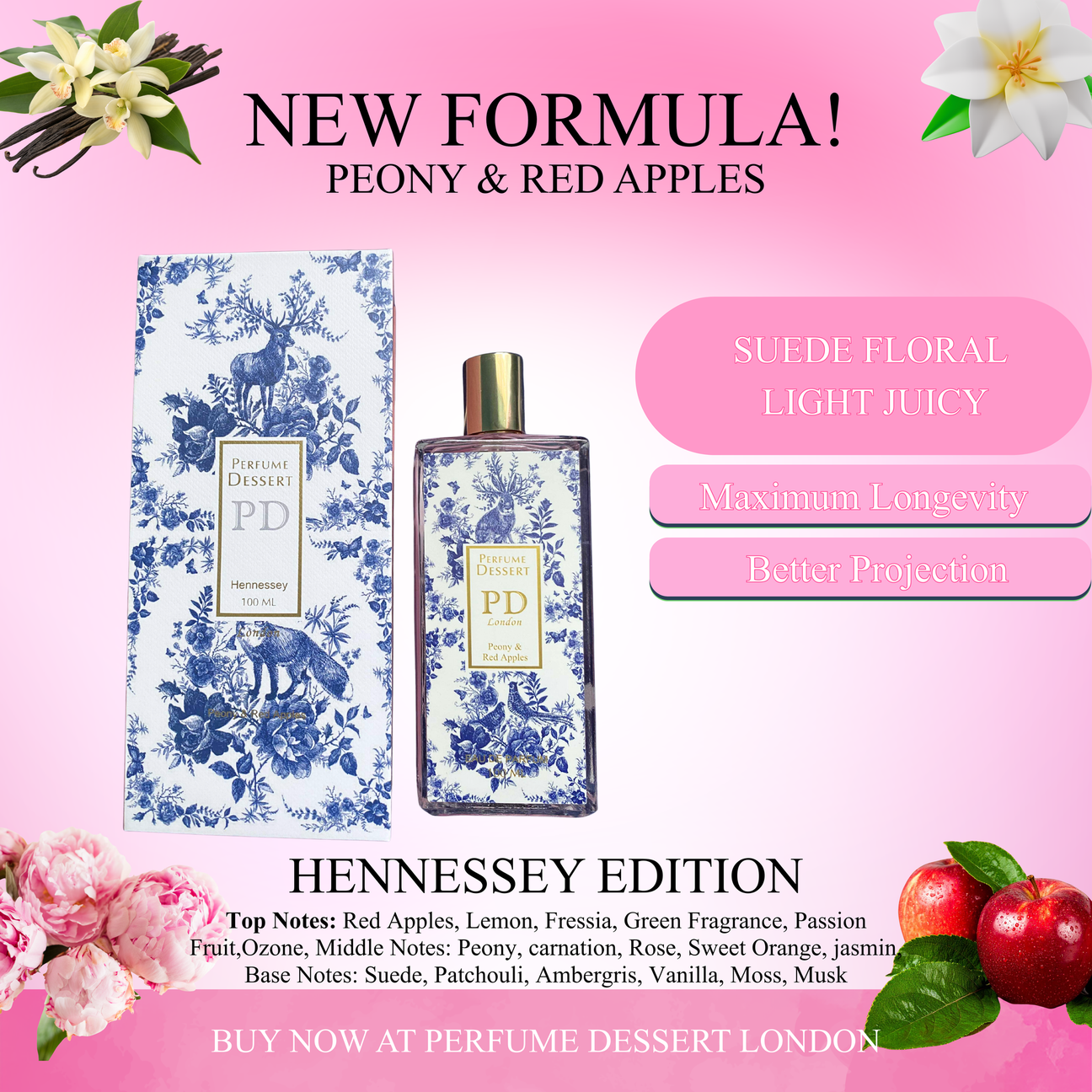 [NEW NICHE 100ML] PEONY & RED APPLES – Perfume Dessert London (Official ...